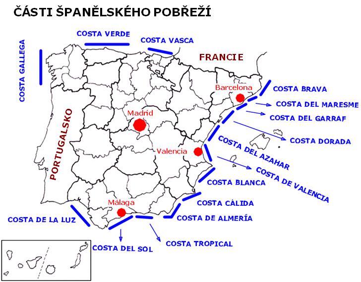 Pobřeží a pláže :: Moje Španělsko